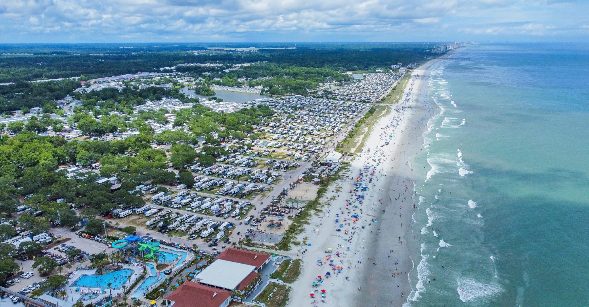 Beach Aerial - Lakewood Camping Resort : Lakewood Camping Resort